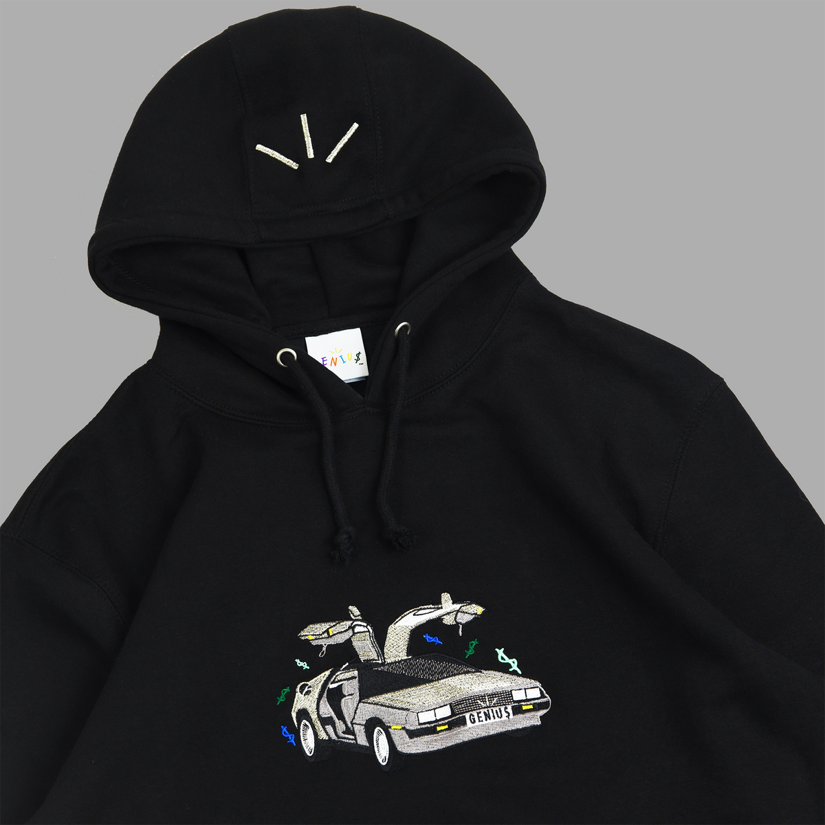 "TIME MACHINE" HOODIE (BLACK) – GENIU$ PIECE$